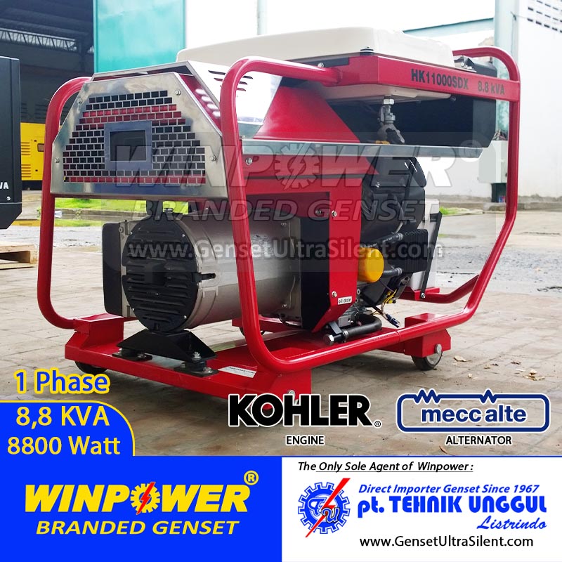 Genset Kohler 8 KVA Open Mecc Alte 8000 Watt – HK11000SDX - Jual Genset Jakarta | Silent ...