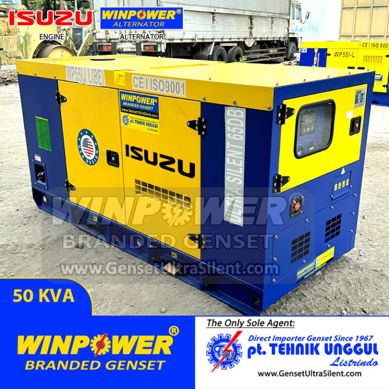 Genset ISUZU 50 KVA Silent Generator WINPOWER - WP55IJ-L - Jual Genset ...