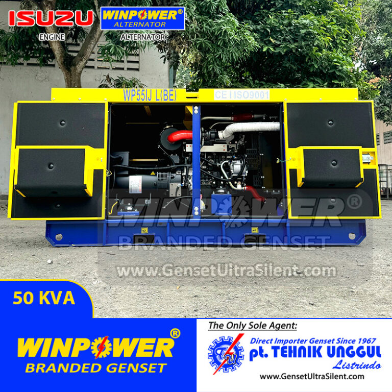 Genset ISUZU 50 KVA Silent Generator WINPOWER - WP55IJ-L - Jual Genset ...